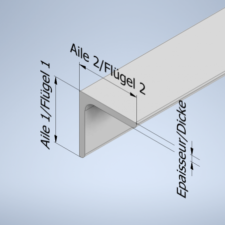 cornière égale en acier sur mesure